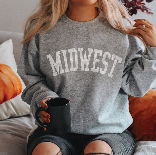 MIDWEST SWEATSHIRT - Heather Gray – HUDSON HOUSE BOUTIQUE