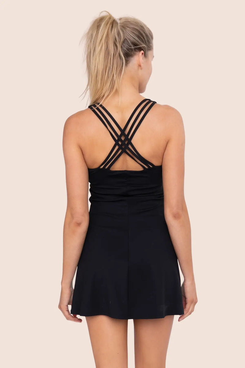 Chrissy Criss-Cross Back Strap Active Dress – HUDSON HOUSE BOUTIQUE